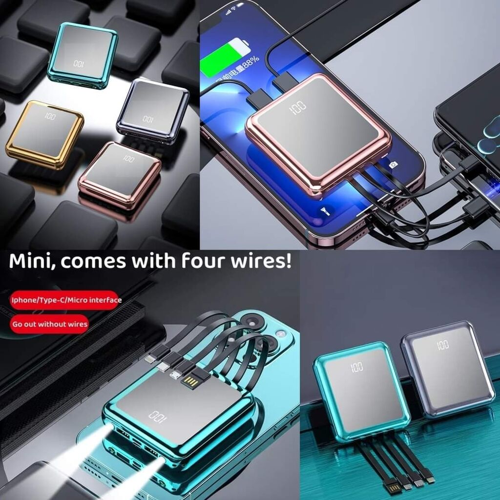 Cena 2800din Mini 20000mAh Pover Bank UltraThin USB prenosivi spoljni