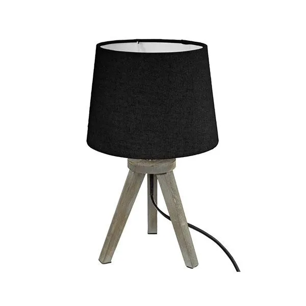 Lampa 18×30.5cm Pamuk/Poliester/Drvo Crna (161510)