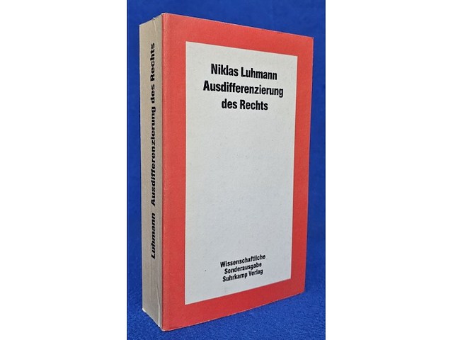 Ausdifferenzierung des Rechts - Niklas Luhmann