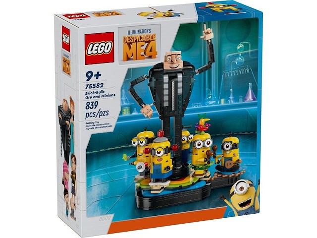 Lego Minions 75582 Brick-Built Gru and Minions