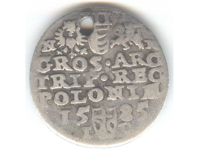 Poljska 3 gros 1585 /trojak/ OLKUSZ