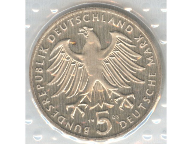 Nemacka 5 maraka 1983 G proof UNC