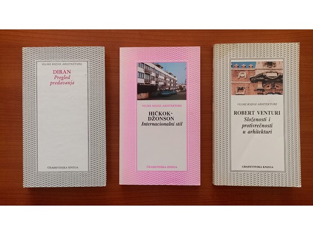 Velike knjige arhitekture – 3 knjige