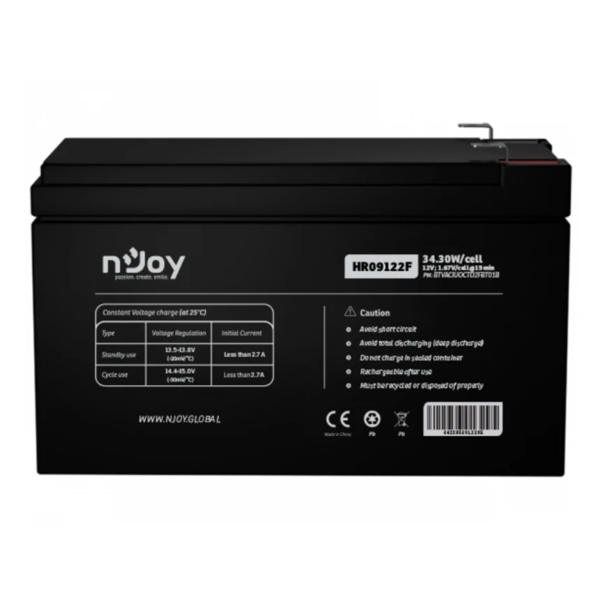 NJOY HR09122F baterija za UPS 12V 38.31W/cell (BTVACIUOCTD2FBT01B)