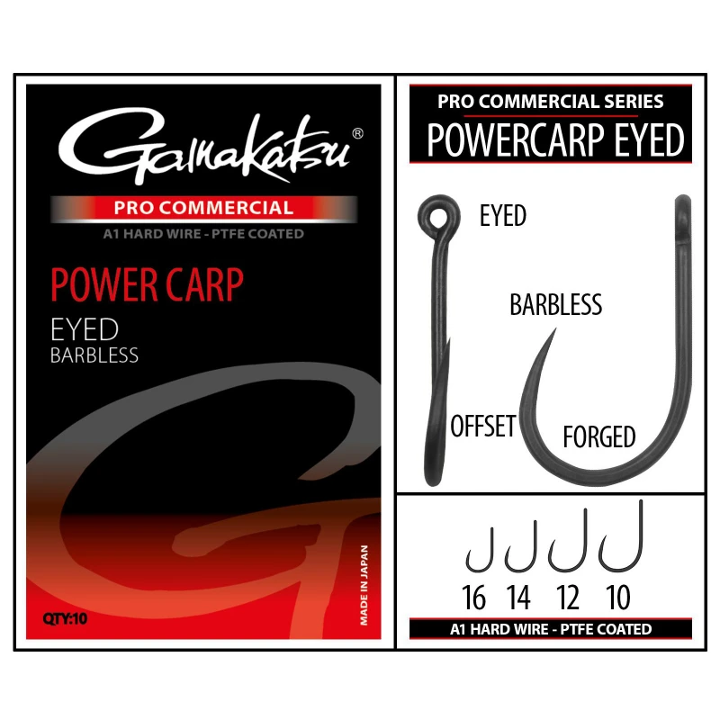 Gamakatsu Pro-C Powercarp Eyed A1 PTFE BL