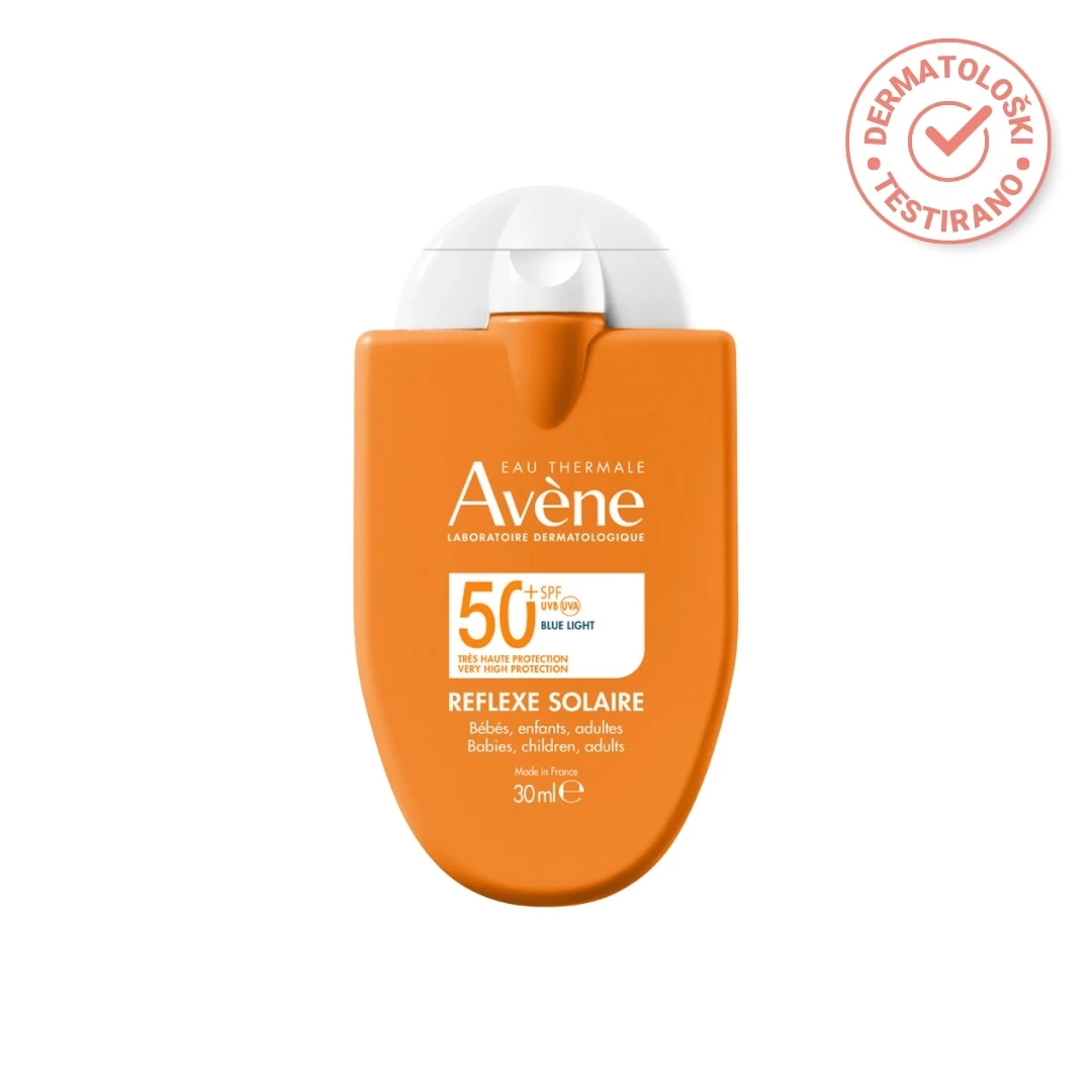 Avène SUN REFLEXE SOLAIRE za Lice i Telo SPF50+ 30 mL; Zaštita od Sunca za Bebe, Decu i Odrasle