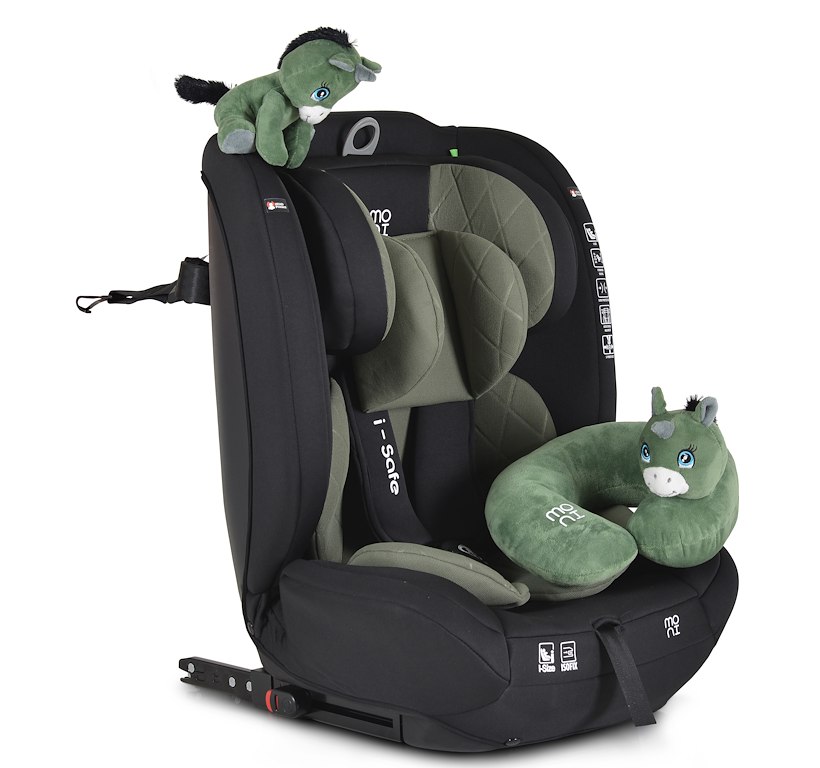 Moni Isafe Isofix auto sedište za decu 75-150cm-Green