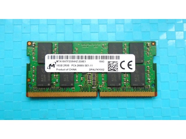 16GB DDR4 2666Mhz Micron