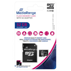 MicroSD kartica MediaRange (+ SD adapter) 32GB