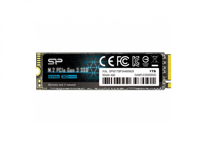 SSD SILICON POWER A60 256GB/M.2/PCle/crna