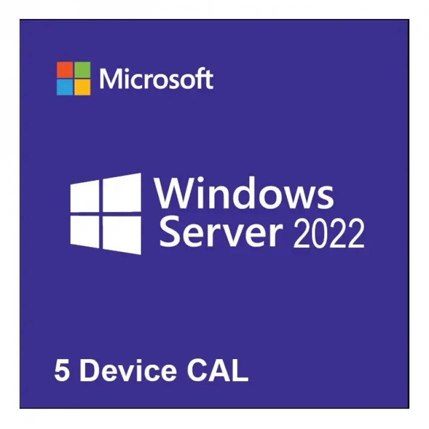 Microsoft Windows Server CAL 2022 English 1pk DSP OEI 5 Clt Device CAL