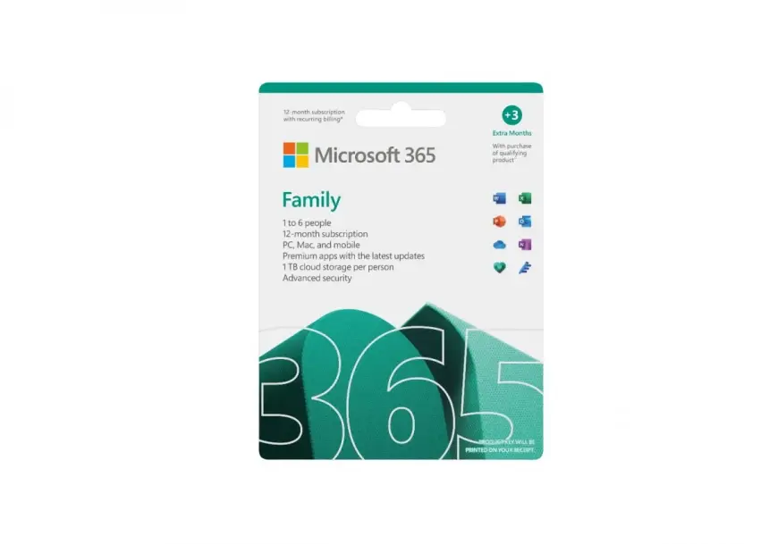 Licenca MICROSOFT Retail Microsoft 365 Family P10 /32bit/64bit/ English/6 korisnika/1 godina