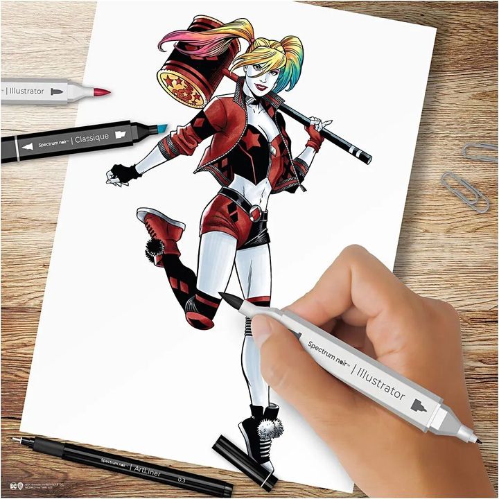 Ilustracija art kit HARLEY QUINN