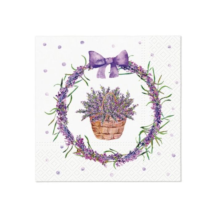 Dekupaž salvete - Lavender Basket - 1kom