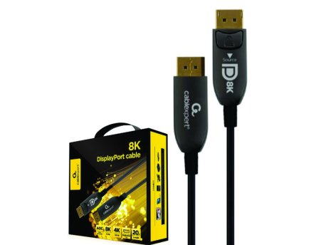 GEMBIRD CC-DP8K-AOC-20M Gembird Active Optical Cables (AOC) DisplayPort v.1.4 (8K@60Hz/4K@120Hz) 20m