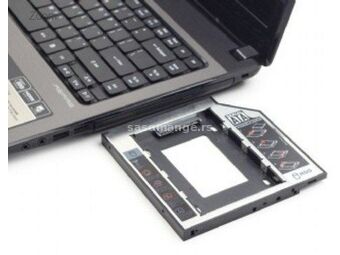 MF-95-02 Gembird Fioka za montazu 2.5 SSD/SATA HDD(do12.7mm) u 5.25 leziste u Laptop umesto optike