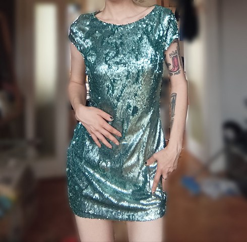 ZARA sljokicava haljina