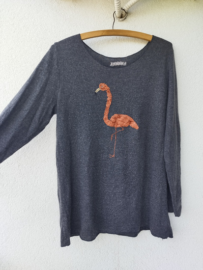 Bluza sa flamingom