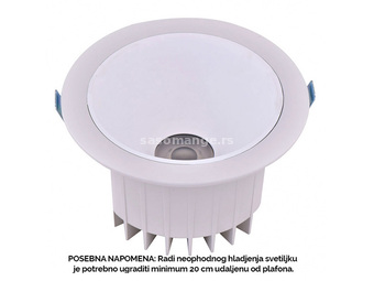 LED ugradna svetiljka 514001-6 30W 4000K 45 stepeni IP65 05.0732