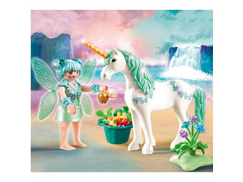 Playmobil Fairies Vila hrani jednoroga