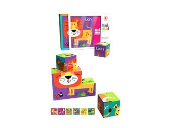 PUZZLE KOCKE 9PCS 6U1 ZIVOTINJE 88693