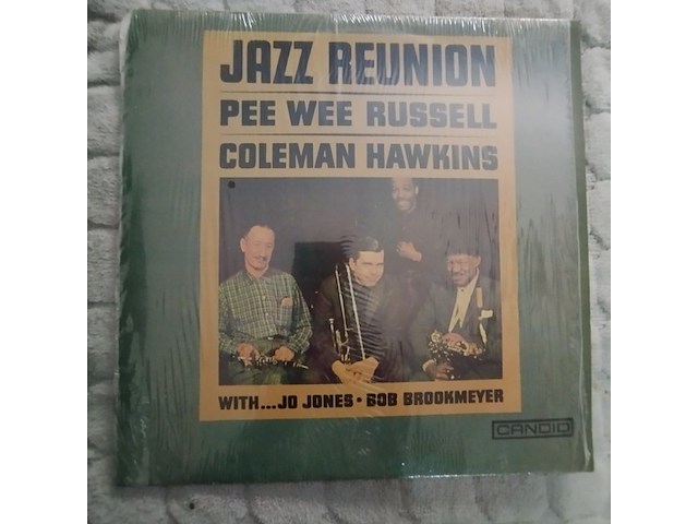 PEE WEE RUSSELL  COLEMAN HAWKINS  JAZZ REUNION LP MINT