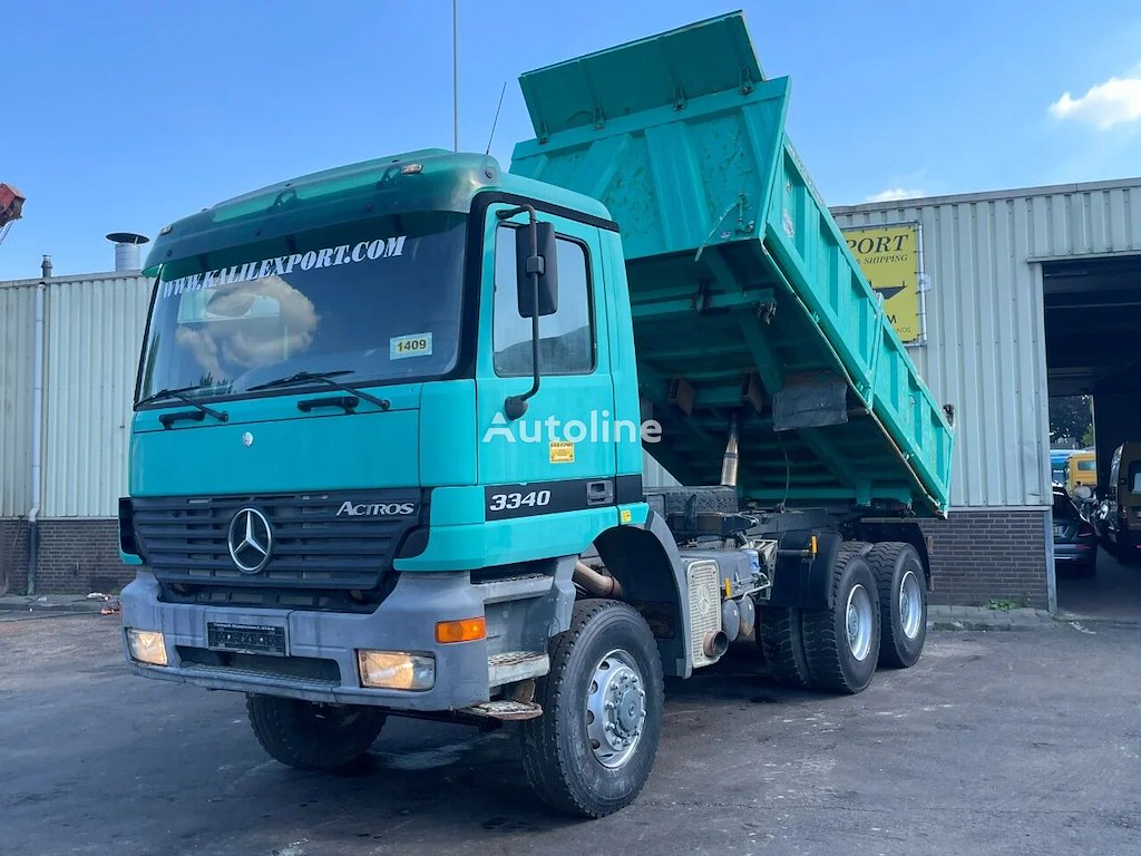 Mercedes-Benz Actros 3340 Kipper 6x6 V6 Manual Gearbox Full Steel Big Axle's G kiper