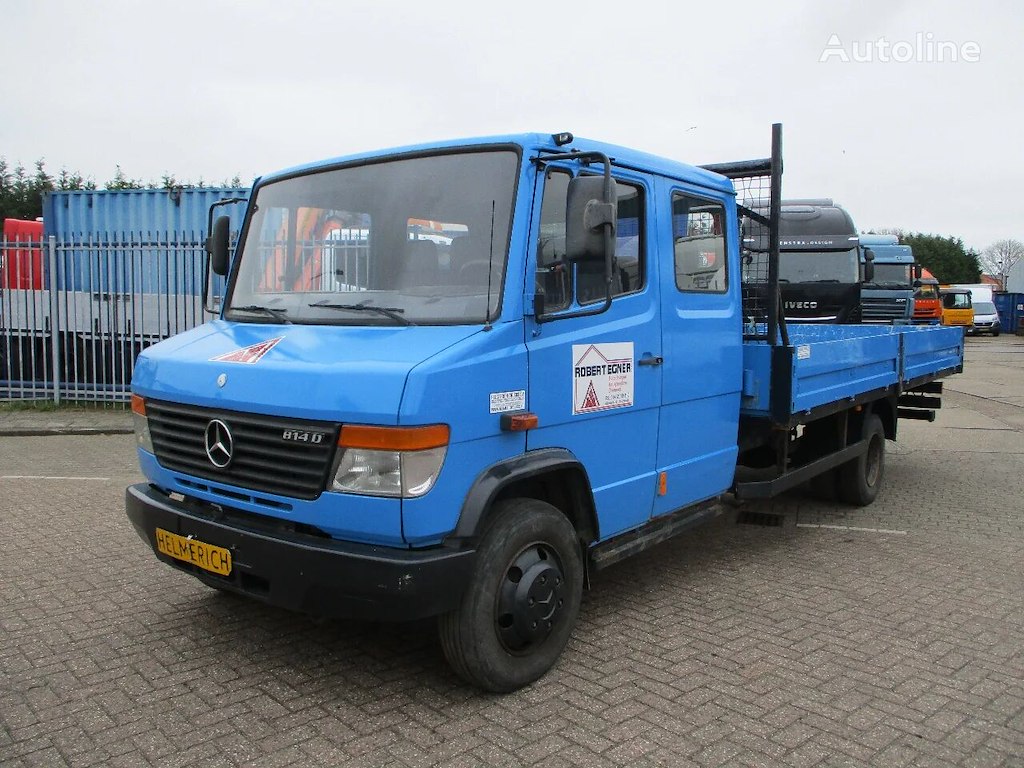 Mercedes-Benz VARIO 814 EURO 2 DUBBELCABINE 7 PERSOONS DUITSE REGISTRATIE-GERM kamion s ravnom platformom