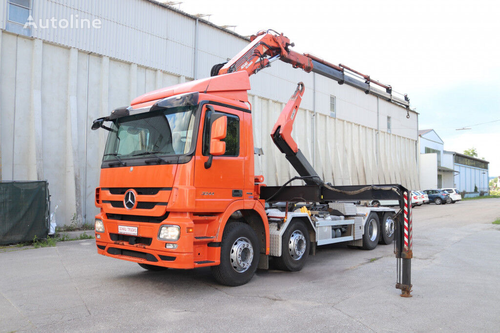 Mercedes-Benz Actros 3244 E5 AHK Retarder Kran Funk 8x2 Lenk kamion rol kiper