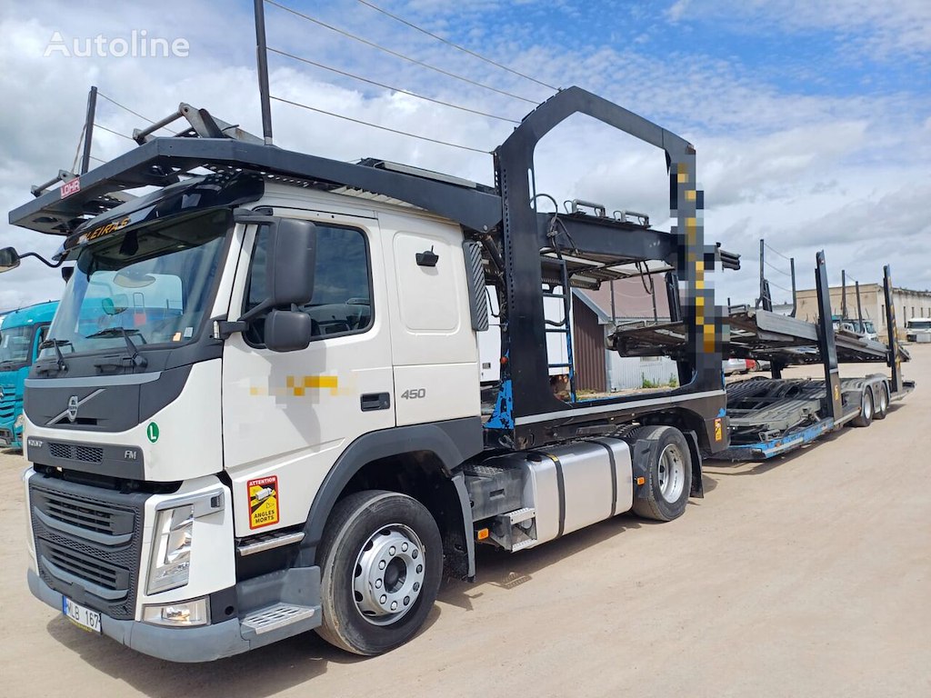 Volvo + Lohr 2006 autotransporter + prikolica autotransportera