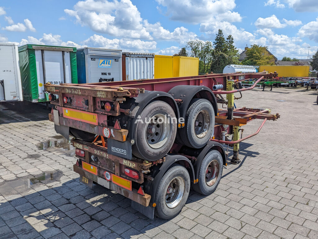 Krone SZC 20FT - 2-Assen ROR - STEEL Suspension - DOUBLE tires - DrumB poluprikolica za prevoz kontejnera