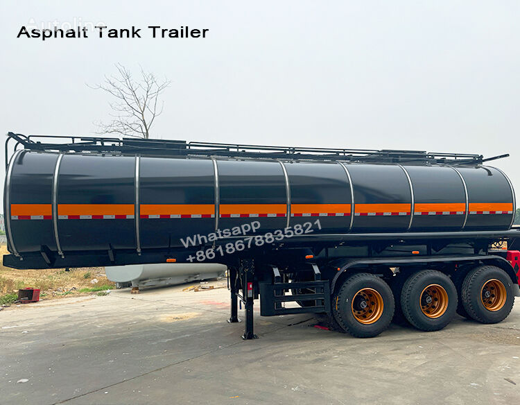 Nova 3 Axle Asphalt Bitumen Tank Trailer for Sale in Kazakhstan cisterna za bitumen