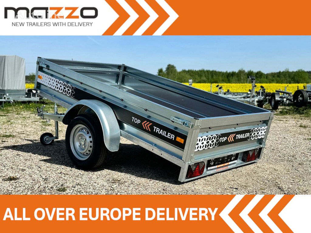 Nova Top Trailer Single axle TILT trailer 232x131x37cm TT23 GVW 750 kg WELDED FRA auto prikolica