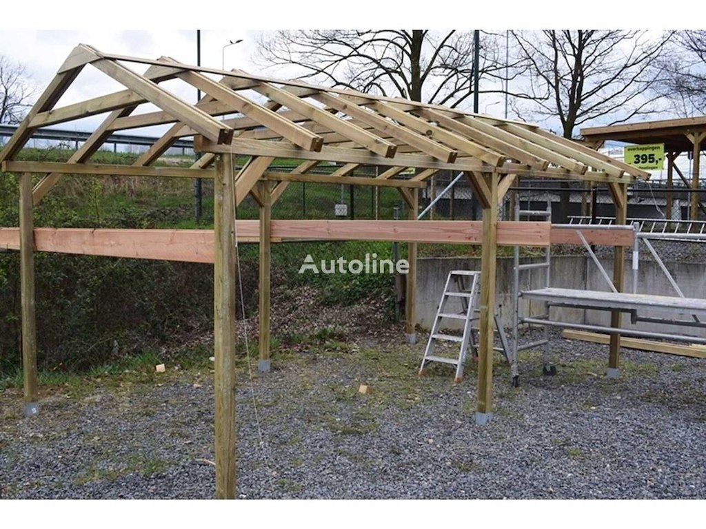Prodaje se Zadeldak frameconstructie grenenhout 480x337x286cm kampersku tendu na aukciji
