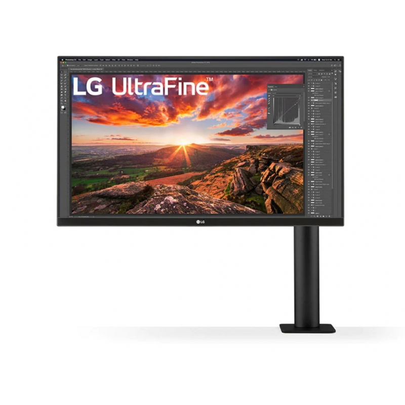 Monitor LG ERGO 27UN880P-B 27"/IPS/3840x2160/60Hz/5ms GtG/HDMIx2,DP,USB/Freesync/VESA/pivot,visina