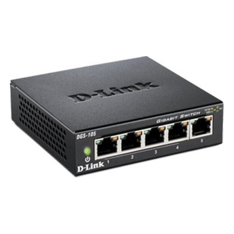 Switch 5-portni gigabitni D-Link DGS-105 E (metalno kućište)