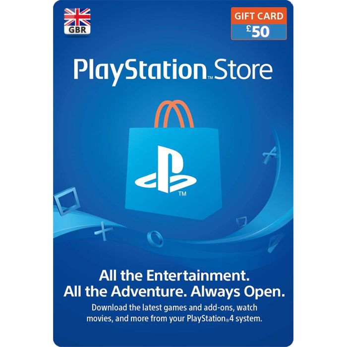 Playstation Wallet PSN Gift Card UK 50 funti