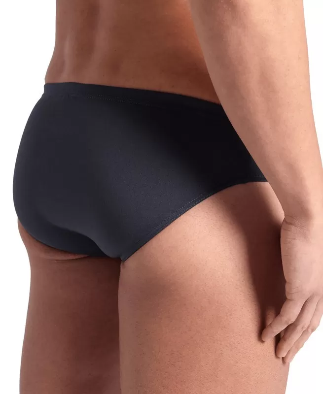 MENS ARENA REFLECTING SWIM BRIEFS ASPHALT