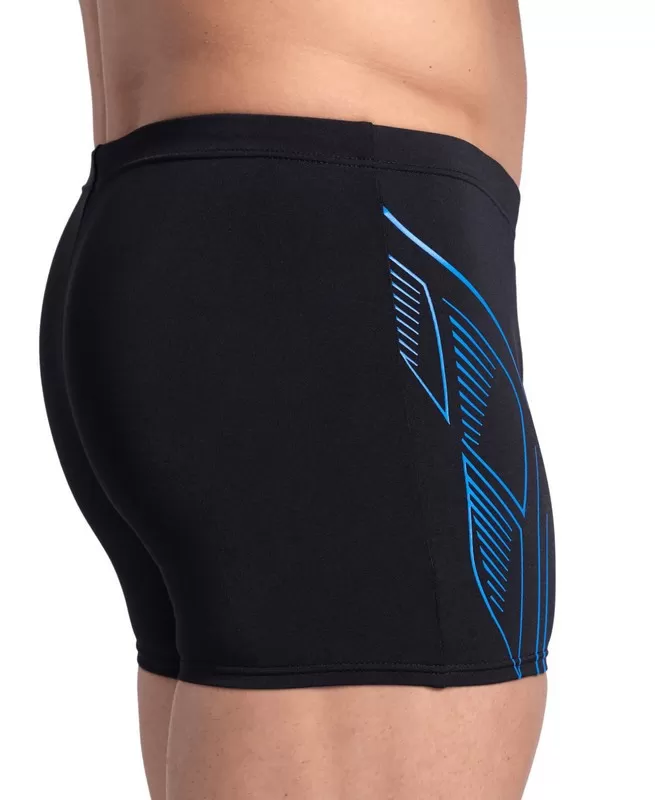 MENS ARENA REFLECTING SWIM SHORT BLACK