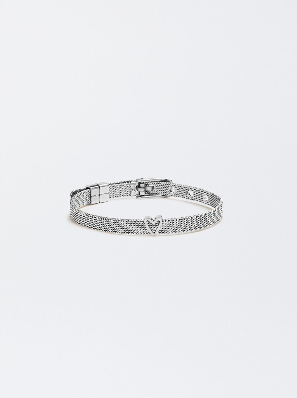 Online Exclusive - Stainless Steel Personalised Heart Bracelet