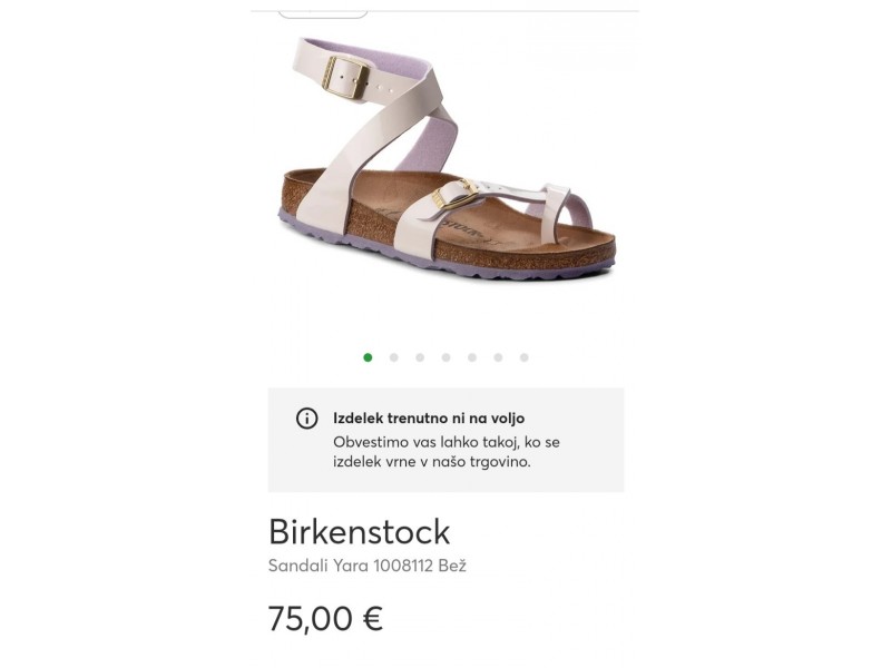 Birkenstock sandale 38 NOVO