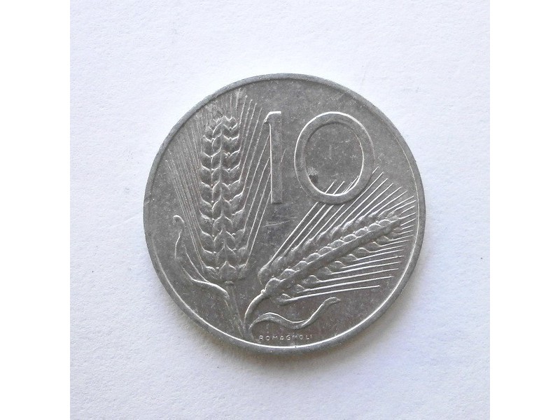 Italija 10 lira 1973