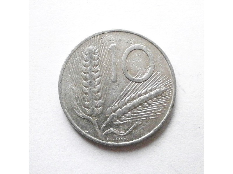 Italija 10 lira 1977