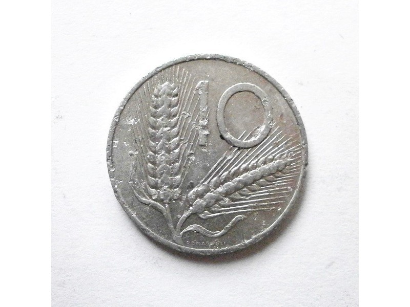 Italija 10 lira 1980
