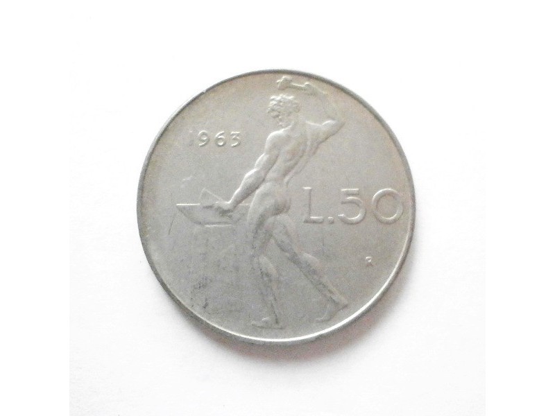 Italija 50 lira 1963