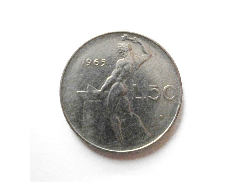 Italija 50 lira 1965