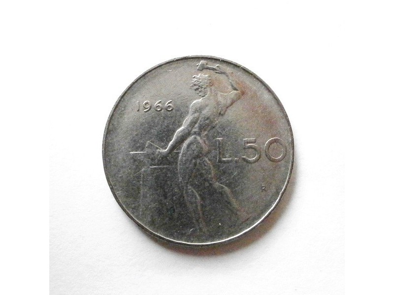 Italija 50 lira 1966