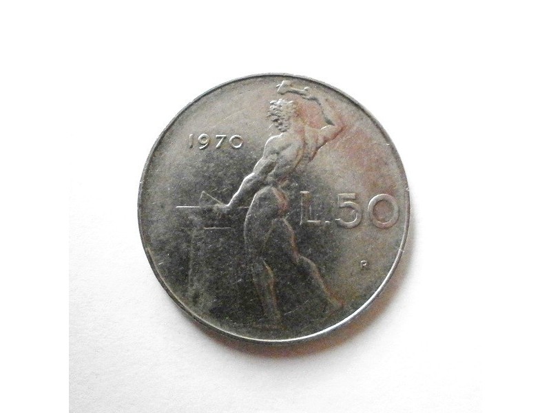 Italija 50 lira 1970