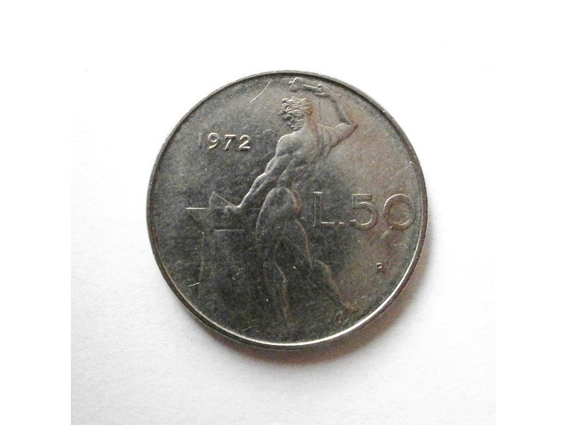 Italija 50 lira 1972