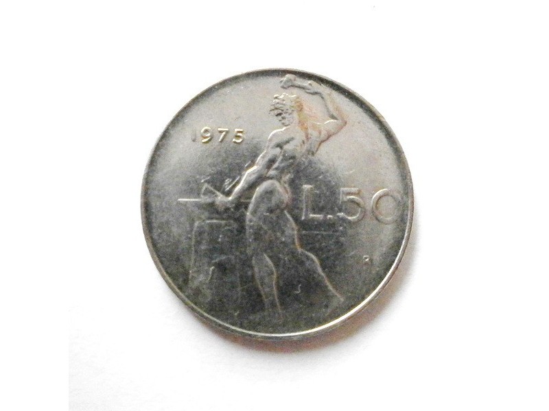 Italija 50 lira 1975
